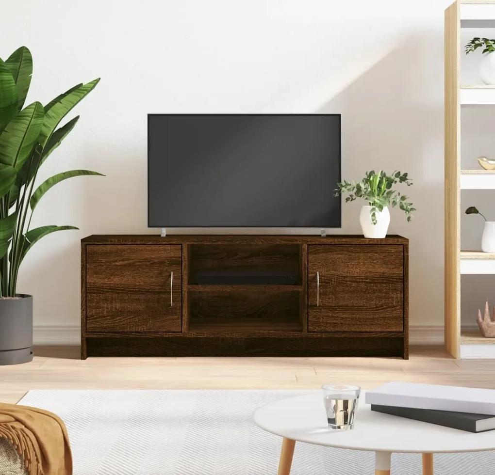 vidaXL TV skříňka 102x30x37,5 cm kompozitní dřevo [823256] Barva: Bílá