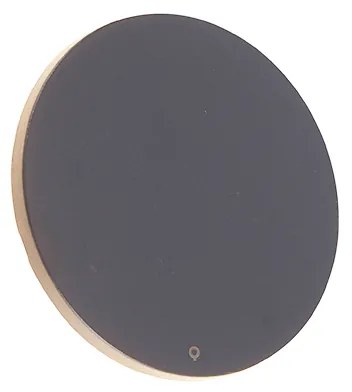 Designová nástěnná lampa šedá 16,5 cm vč. LED - Skyf