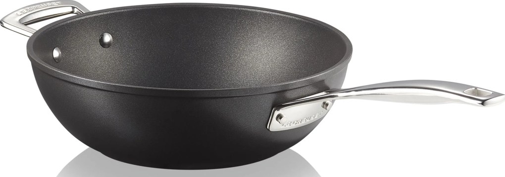 Wok Le Creuset nepřilnavý hliník s držadlem 30 cm