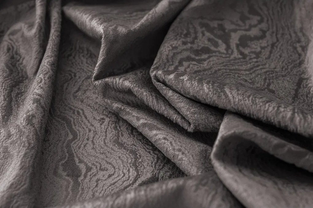 Zatemňovací závěs DUNES VELVET 140x250 cm, tmavě šedý Zavěšení: Řasící páska