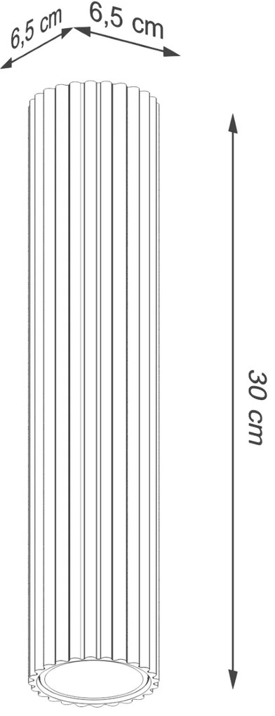 Stropní svítidlo Karbon, 1x béžové kovové stínítko, (30 cm)