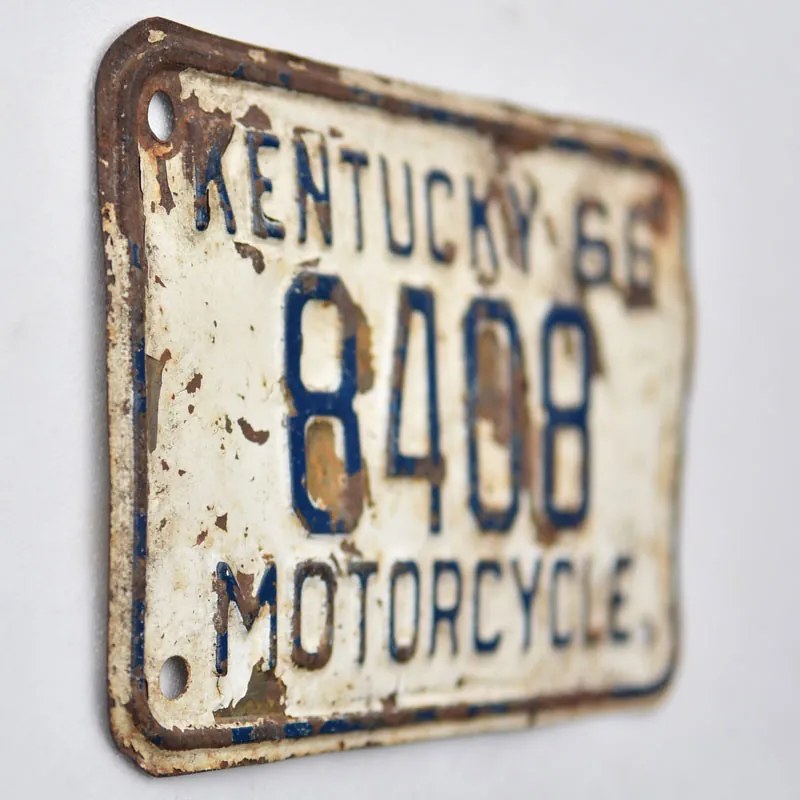 Americká SPZ Kentucky 1966 White 8408 moto