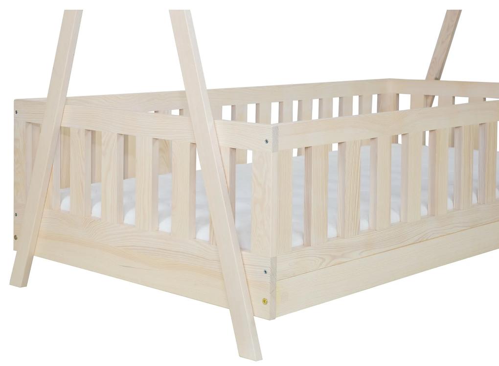 Drewmax LK142 90x180 cm - Dřevěná dětská postel masiv borovice
