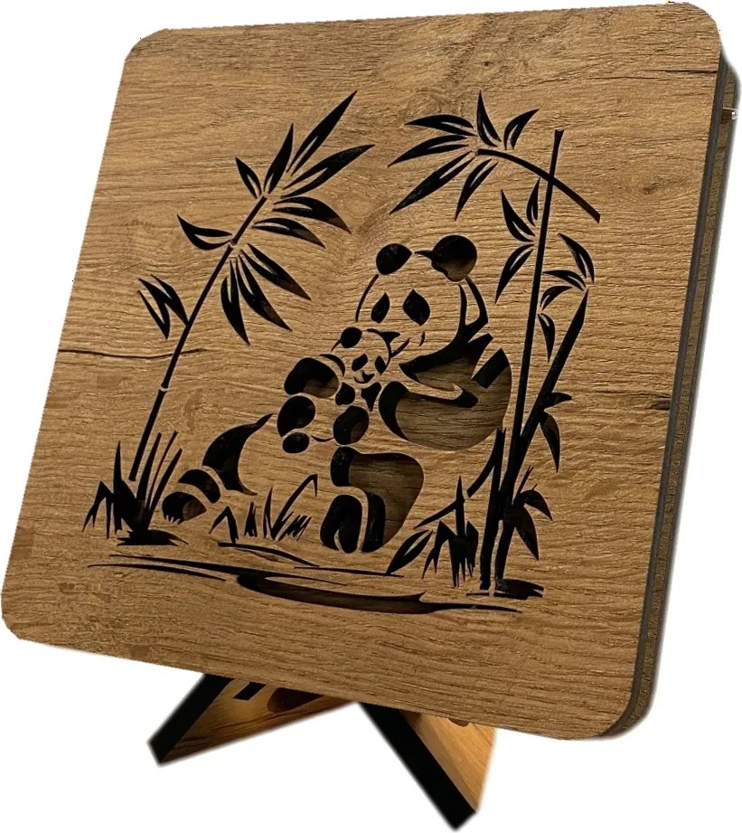 Li-Go "Pandy" lampa 19x19 cm provedení povrchu: jedle