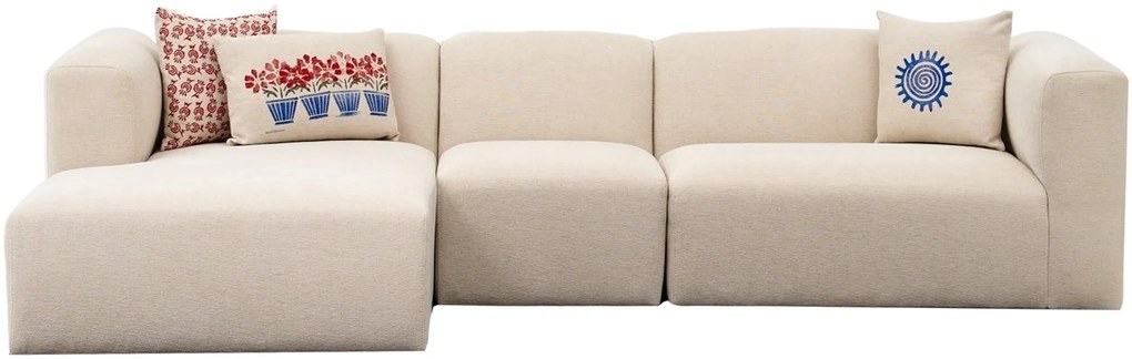 Hanah Home Rohová pohovka LINDEN levá krémová