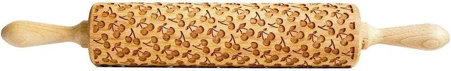 Dřevěný embosovaný váleček Cherries – Valek