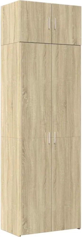 Úzká úložná dub sonoma 70x42,5x225 cm kompozitní dřevo 3281331