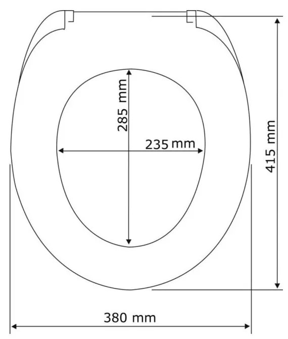 WC sedátko se snadným zavíráním Wenko Frog News, 45 x 38,8 cm