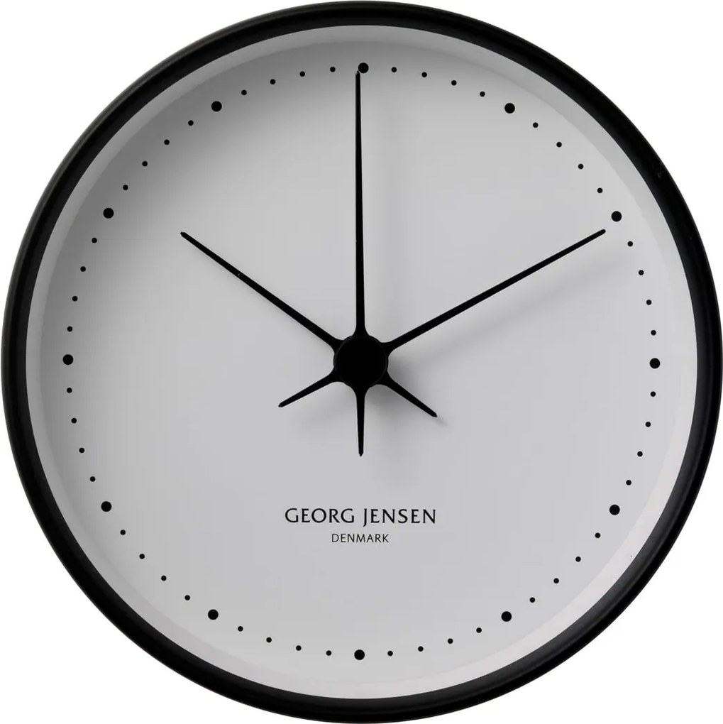 Georg Jensen Koppel Nástěnné hodiny 22 cm Černá