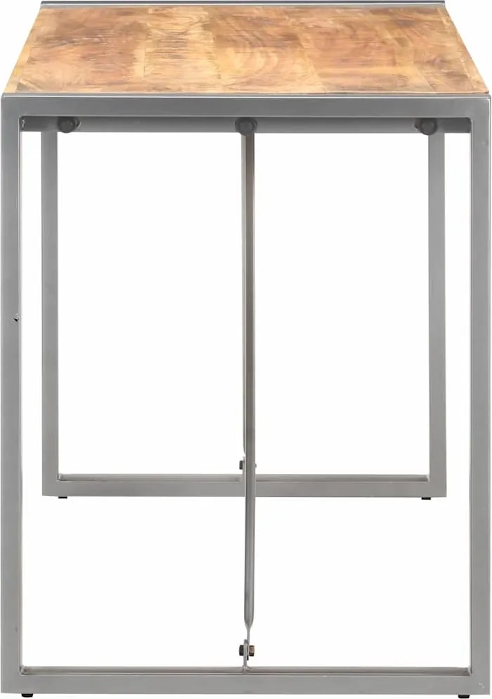 Jídelní stůl 120 x 60 x 75 cm masivní hrubé mangovníkové dřevo 321561