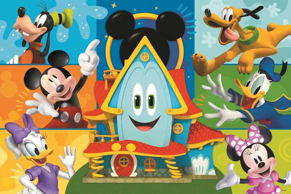 Puzzle trefl puzzle mickeyho klubík: mickey mouse a kamarádi maxi 24 dílků