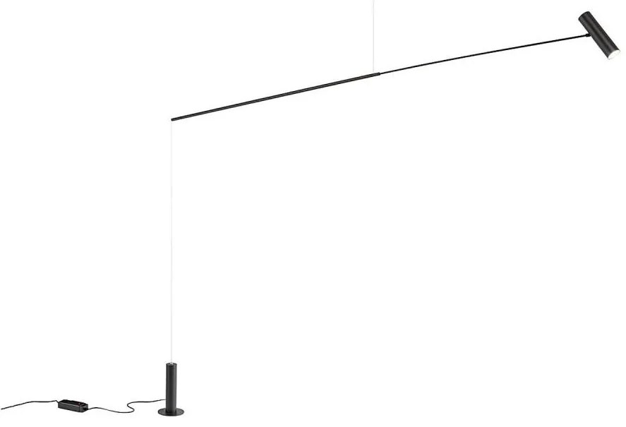 Redo 01-2695 - LED Stmívatelná stojací lampa PICAS LED/12W/230V černá