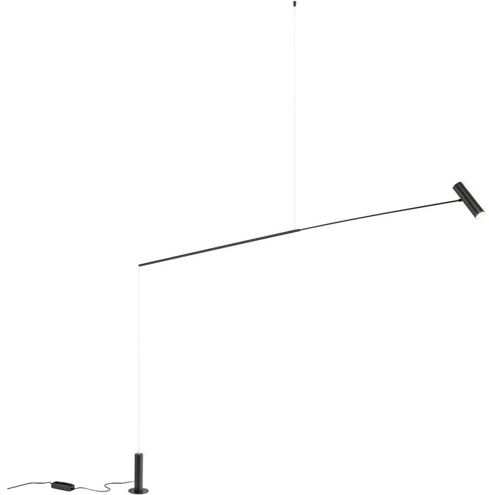 Redo Redo 01-2695 - LED Stmívatelná stojací lampa PICAS LED/12W/230V černá UN1390