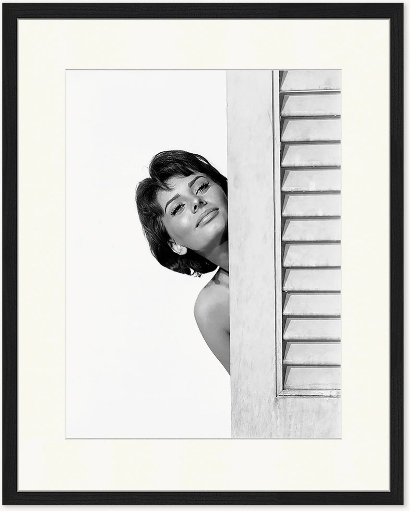 Ručně vyrobený zarámovaný obrázek Sophia Loren