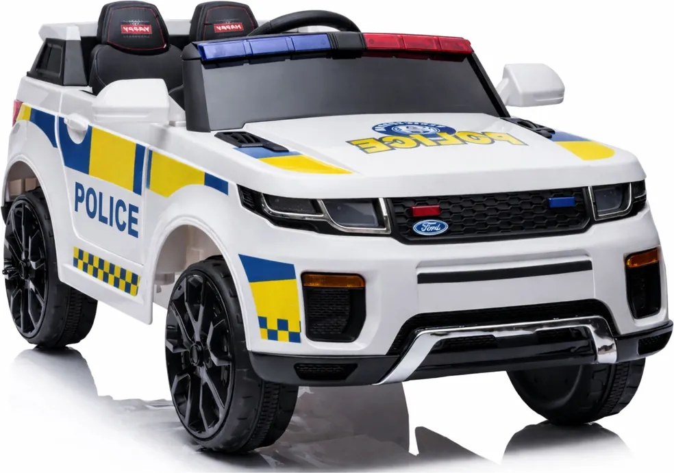 LEAN CARS Elektrické policejní autíčko BBH-021 bílé