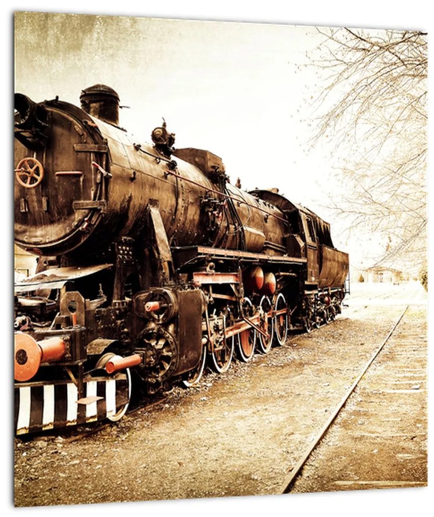 Obraz - Historická lokomotiva (30x30 cm)