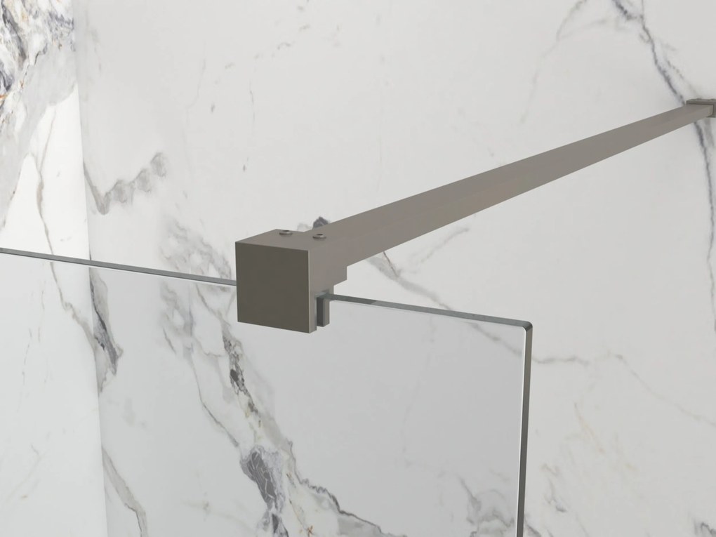 Erga Paris, sprchová zástěna Walk-In 120x200 cm, 8mm čiré sklo, grafitový profil, ERG-V02-PARIS-120x200-CL-GG