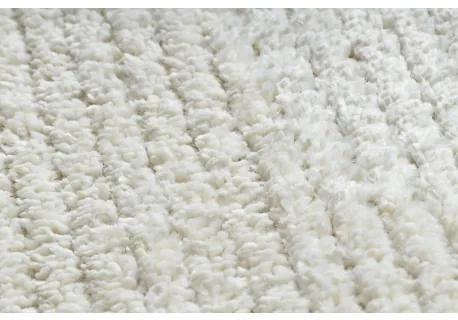 koberec SEVILLA PC00B pruhy bílá střapce, Berber, Maroko, Shaggy velikost 240x330 cm | krásné koberce cz