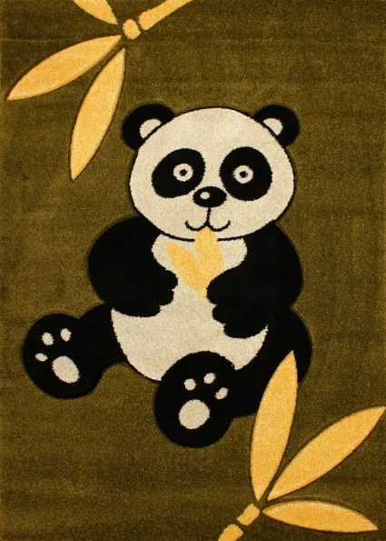 Associated  Weavers Dětský kusový koberec DOMUS 5432 Panda zelený 133 x 190