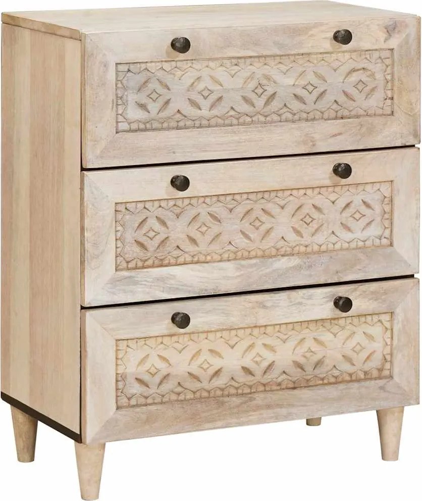 Servírovací skříň 3 ks 180 x 33,5 x 75 cm Bílá 3310071