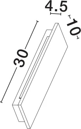 Nástěnné LED svítidlo NOVA LUCE LUNA 10W 3000K IP65 9540234
