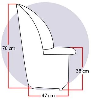 Taburet s opěradlem Krasnal - Graffiti color