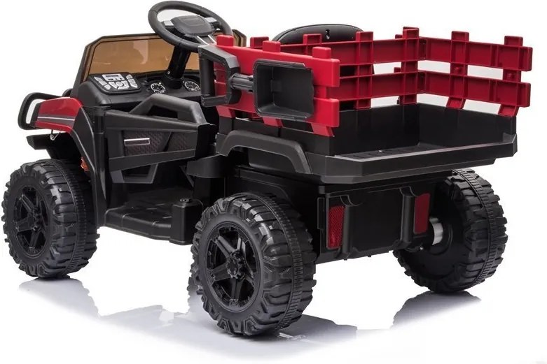 LEAN CARS Bateriové autíčko BDM0926 LED MP3 dálkové červené