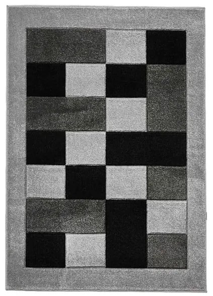 Šedý koberec Think Rugs Geometrico Square, 120 x 170 cm