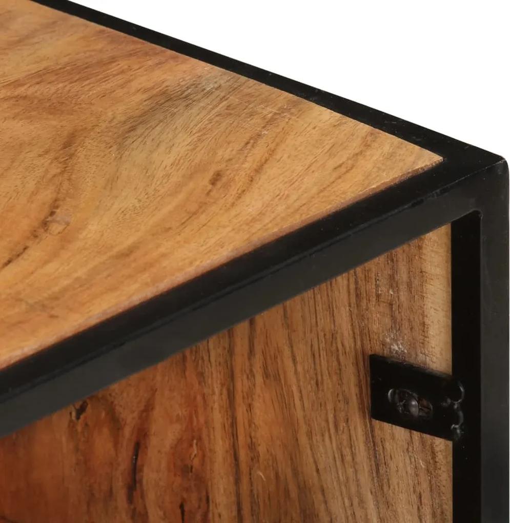vidaXL TV stolek 110 x 30 x 45 cm masivní recyklované dřevo [327448] Barva: tmavě hnědá