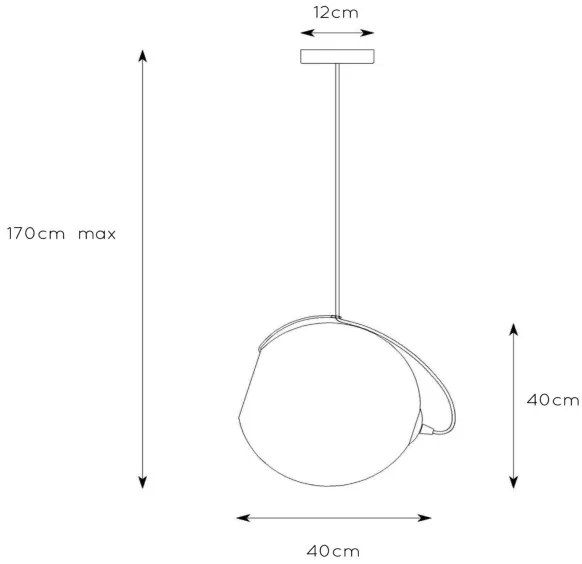 Lucide 25405/40/65 - Lustr na lanku JAZZLYNN 1xE27/60W/230V pr. 40 cm