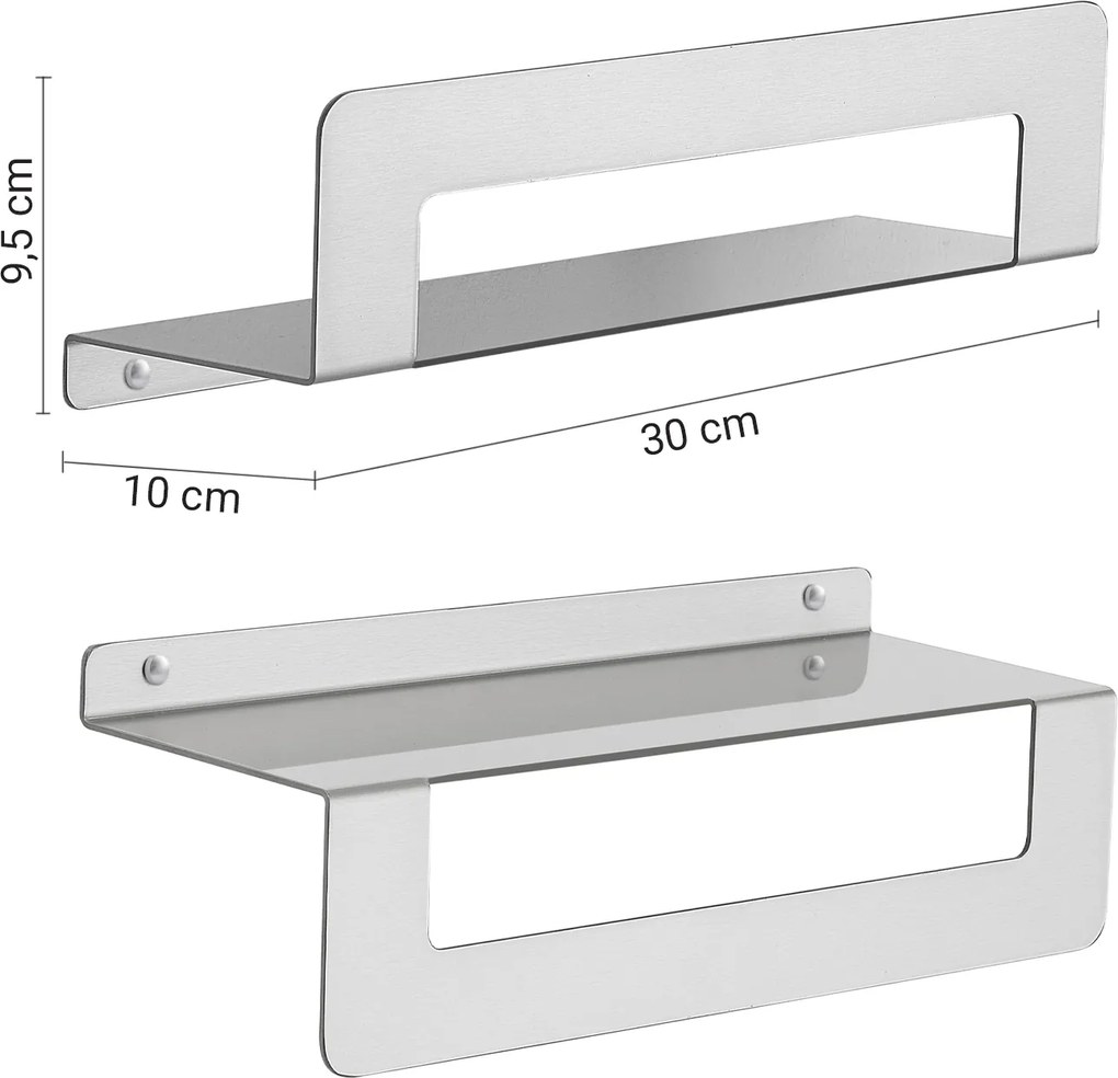 Gedy Gedy, CLEO police s držákem ručníků 300mm, nerez mat, 2019383
