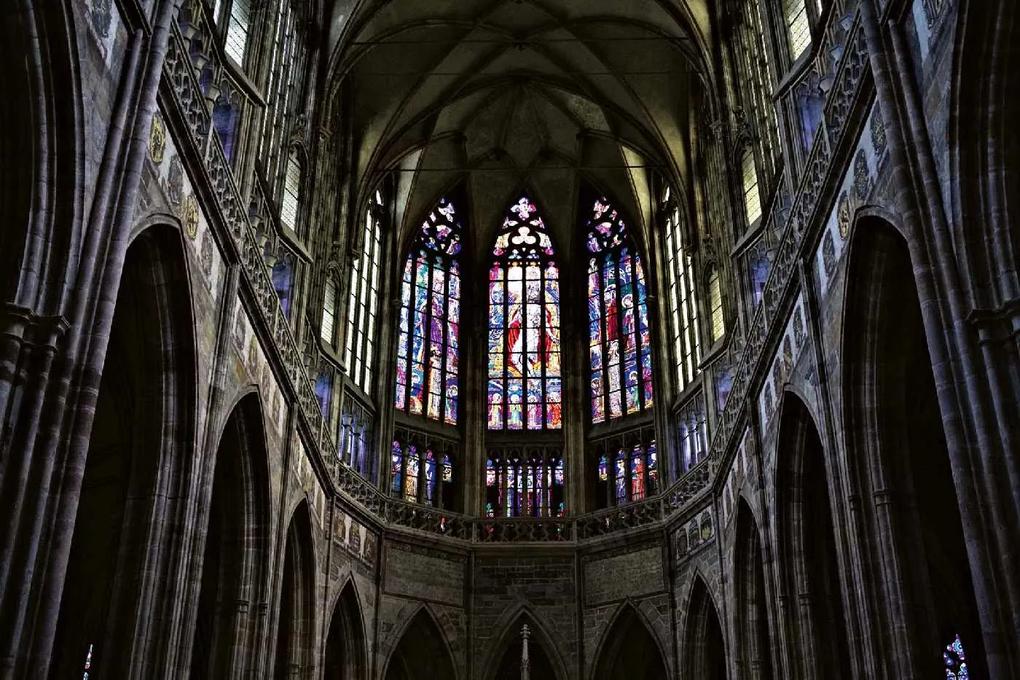 DIMEX | Vliesová fototapeta Krásná katedrála Sv. Víta MS-5-0931 | 375 x 250 cm| vicebarevna, šedá