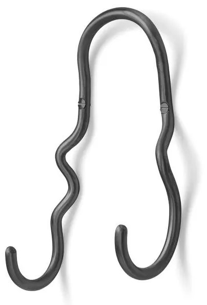 Ferm Living Dvojháček Curvature Double Hook, black brass