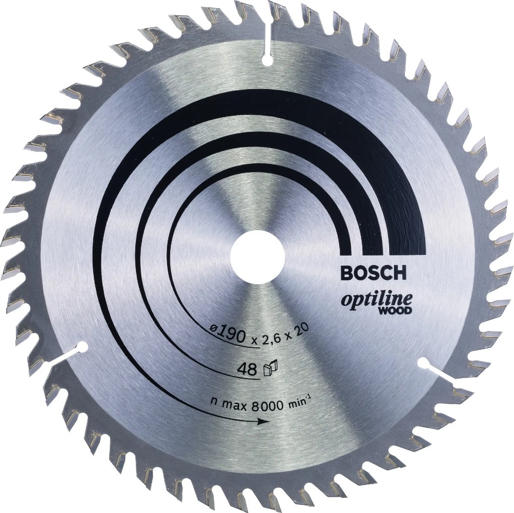 Bosch pilový kotouč Optiline Wood 190x20 24WZ Dostupné varianty: Pilový kotouč Bosch Optiline Wood 190x20 mm/24z.