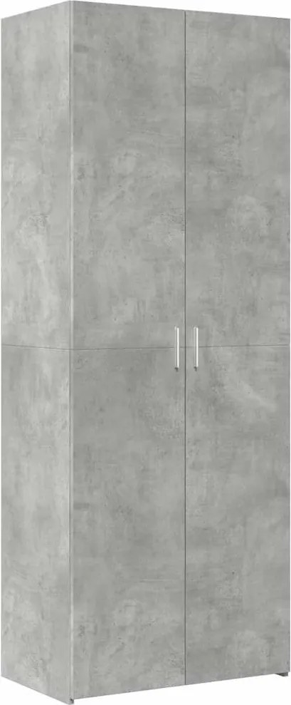 Úložná skříňka betonově šedá 70x42,5x225 cm kompozitní dřevo 3281332