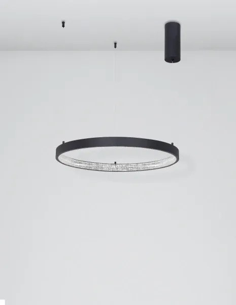 LED lustr Preston 60 černé