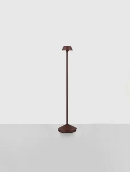 Venkovní stojací lampa Arion hnědá
