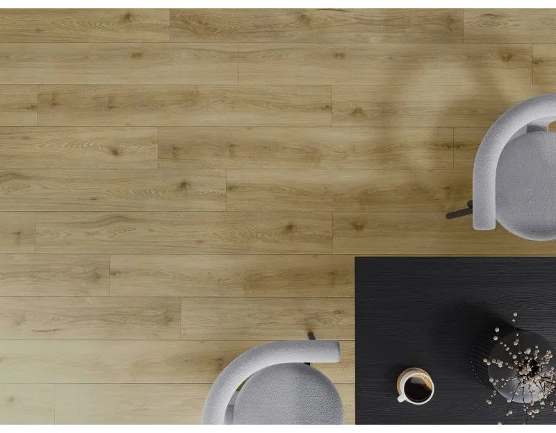 Mexen Charter Oak, vinylová podlaha 1240x182 mm SPC 6,5 mm, IXPE 1,5 mm, 4stranná V-drážka, dub, F1022-1240-182-505-4V1-01