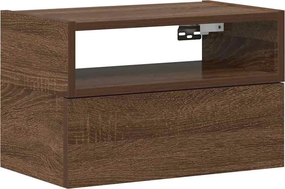vidaXL Nástěnný noční stolek 45x26x28,5 cm [858598] Barva: Černá