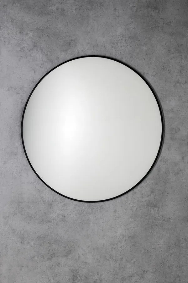 Sapho AROWANA kulaté zrcadlo v rámu o 90cm černá mat AWB090