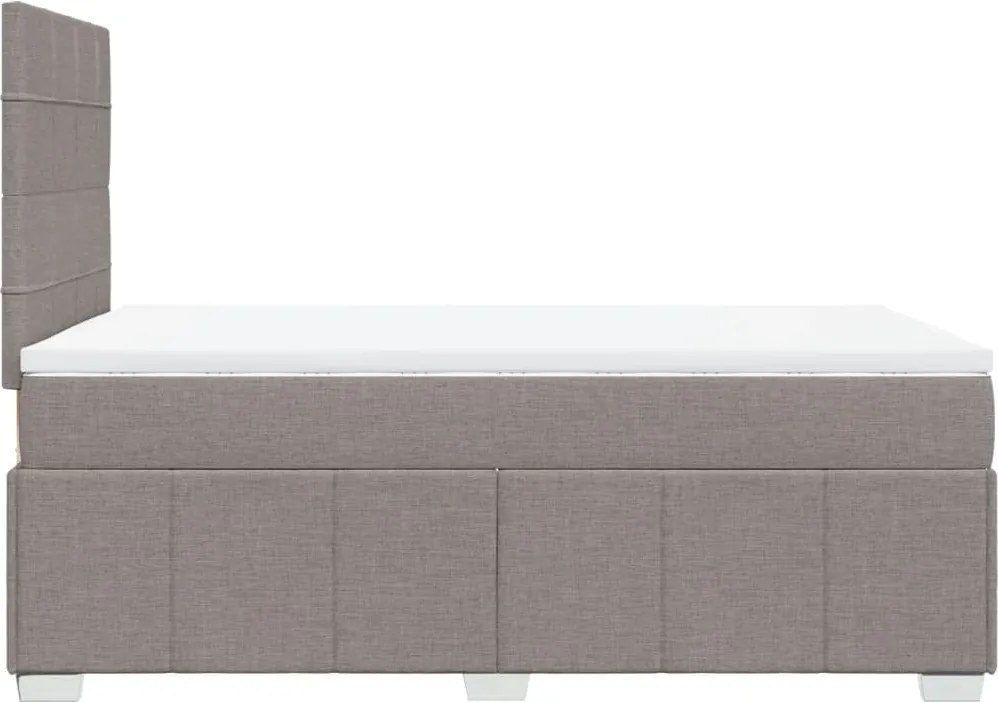 Box spring postel s matrací taupe 120x190 cm textil 3291611