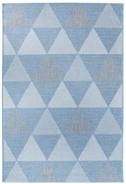 Kusový koberec Flat 21132 Ivory Silver/Light Blue 160x230 cm