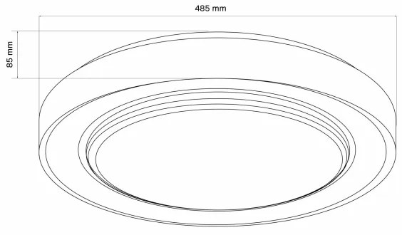 LED Stmívatelné stropní svítidlo ZYGMUNT LED/72W/230V 3000-6000K + DO