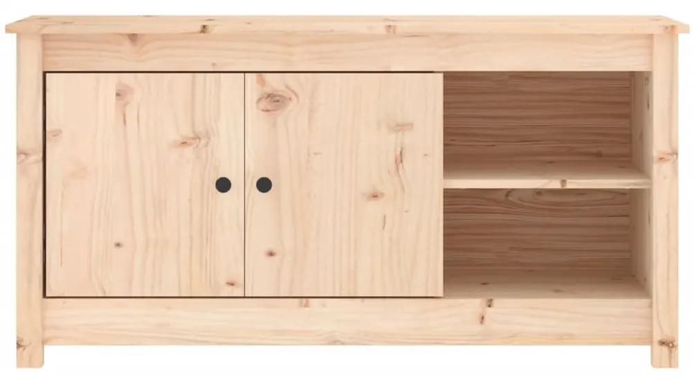 TV skříňka 103 x 36,5 x 52 cm masivní borové dřevo - Default Title