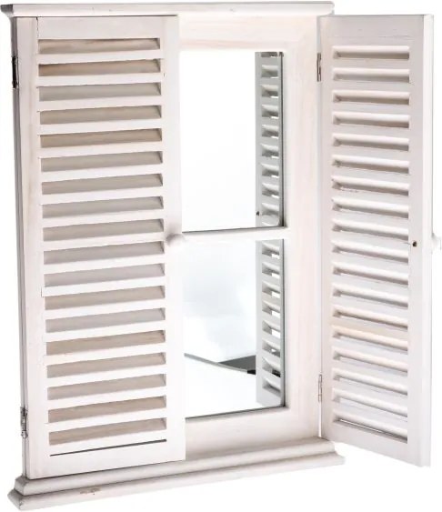 Casa de Engel - zrcadlo francouzské okno, dřevěné bílé