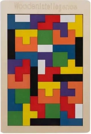 Dřevěné Tetris puzzle