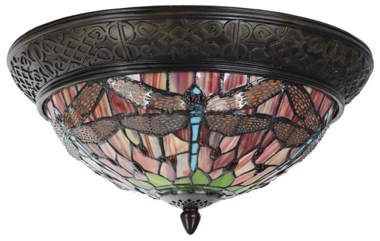 Stropní světlo Tiffany Philibert – 38x19 cm