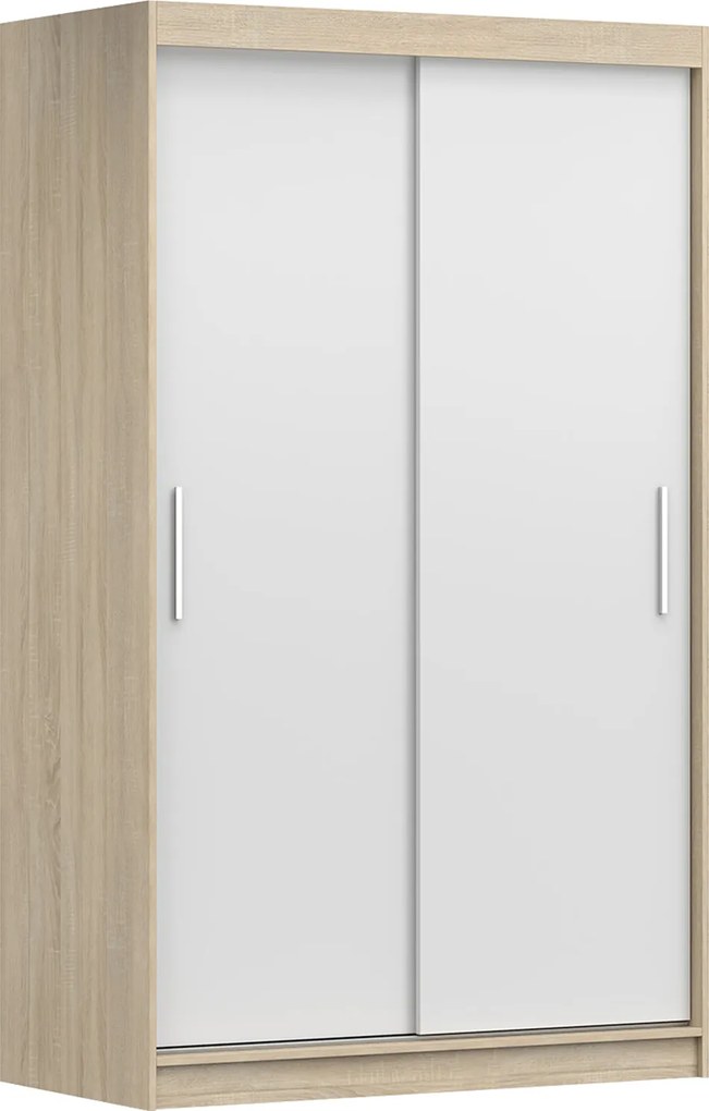 IDZ Šatní skříň NEOMI 04, 120 cm Barva dřeva: Černá + Bílá