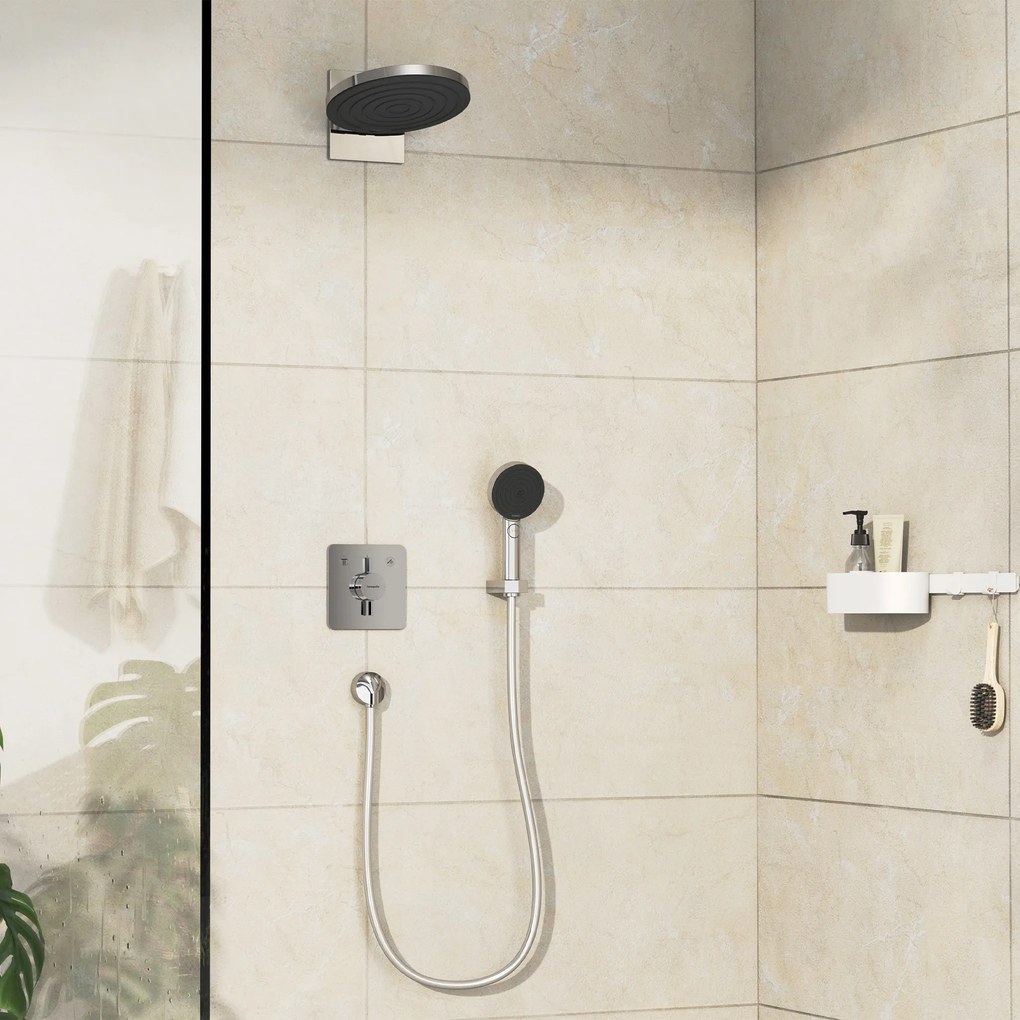 Hansgrohe DuoTurn Q, baterie pod omítku pro 2 spotřebiče, chromová, HAN-75414000
