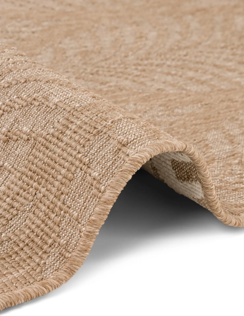 NORTHRUGS, Kusový koberec Duet Liora 106247 Beige/White - na ven i na doma, 200x290, béžová, chodba / předsíň